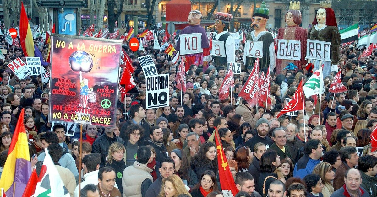 20 años del 'No a la guerra': "La mayor manifestación en favor de la ...